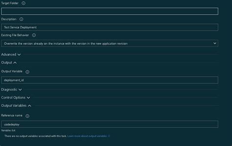 aws cli azure devops using output variable of deployment