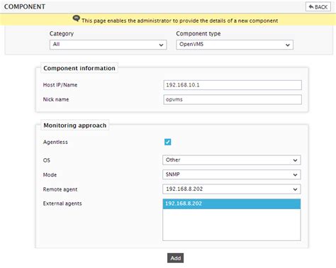 how to monitor openvms server using eg enterprise