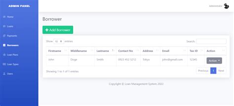 free download loan management system project in php with source code