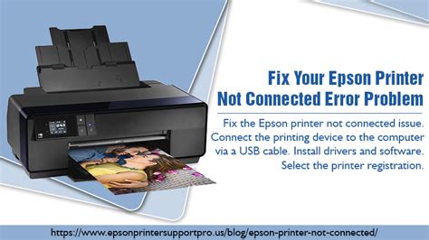 Fix Your Epson Printer Not Connected Error Problem