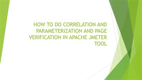 how to do correlation and parameterization and page verification in