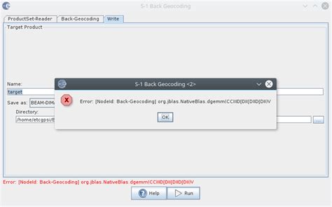 a java lang unsatisfiedlinkerror exception has occurred s1tbx step