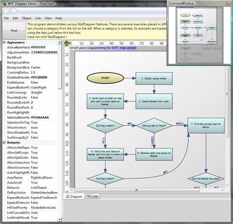 mindfusion diagramming for wpf screenshots