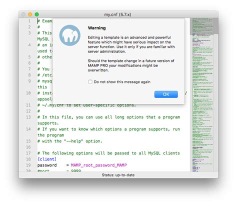 mamp pro macos documentation faq mysql how do i define the