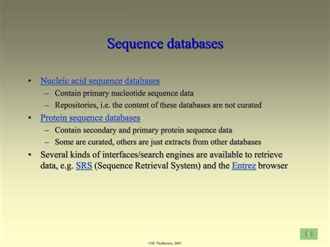 Ppt Bioinformatics Biological Databases Powerpoint Presentation