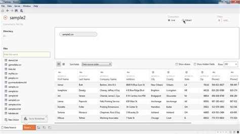 how to import csv file in tableau public