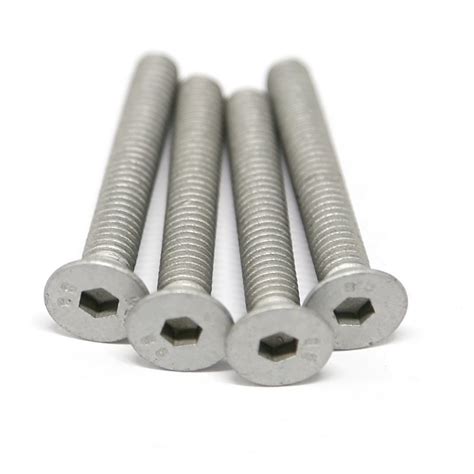 M2 5x5 Black Coating Dacromet Hex Socket Countersunk Flat Head Screws