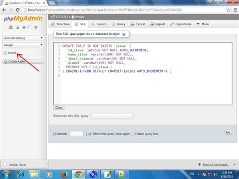 insert memasukkan data ke dalam tabel menggunakan phpmyadmin cara images