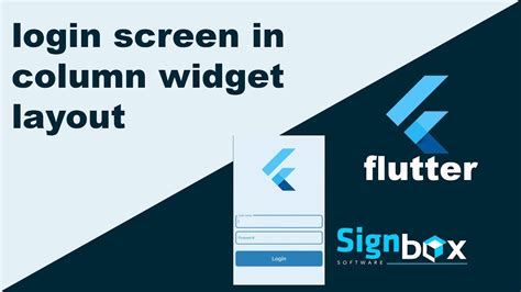 flutter tutorial for beginners 7 login screen layouts in flutter