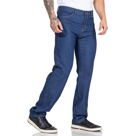 Kit 6 Calças Jeans Masculina Tradicional Para Trabalho Reforçada Azul
