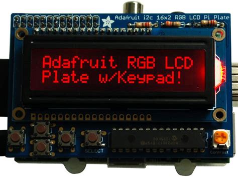 1110 adafruit rgb negative 16x2 lcd keypad kit raspberry pi