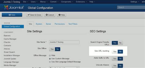 how to remove index php from urls in joomla 3 inmotion hosting