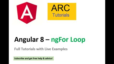 angular 8 ngfor loop tutorial angular 8 full tutorial youtube