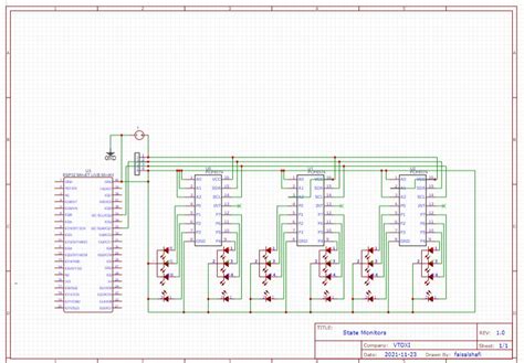 esp32 i2c 24pin pcf8574 easyeda open source hardware lab