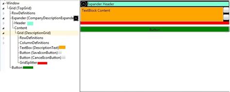 c gridsplitter inside expander expanding beyond a height stack
