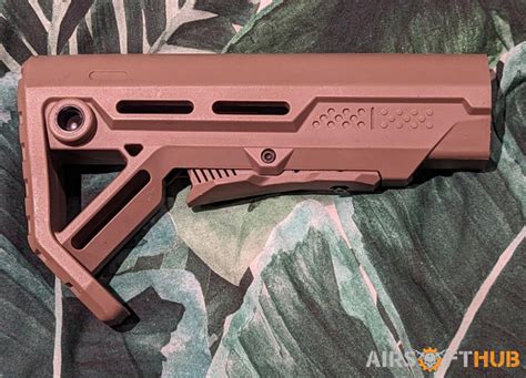 Tan Coloured Stock Airsoft Hub Buy And Sell Used Airsoft Equipment