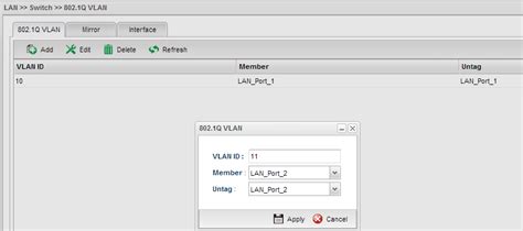 use multiple lan subnets with port based vlan draytek