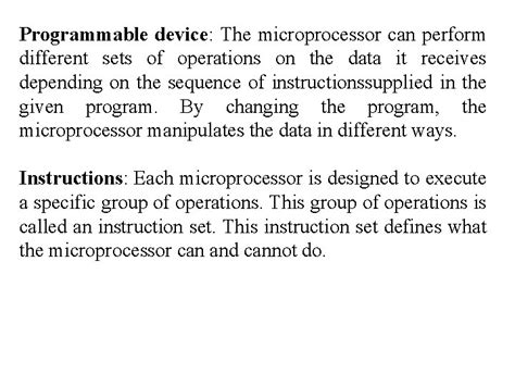 Unit One Microprocessor 8085 Basic Concepts Of Microprocessors
