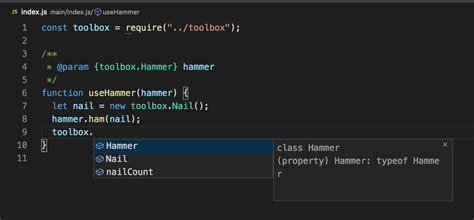javascript when using typescript to check js via jsdocs how to