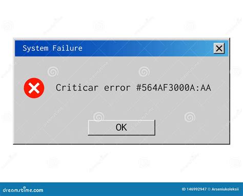 system error popup stock vector illustration of vector 146992947