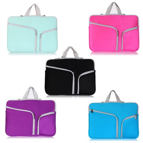 Double Zipper Laptop Sleeve Bag Case For Macbook Pro Retina Air 11 12