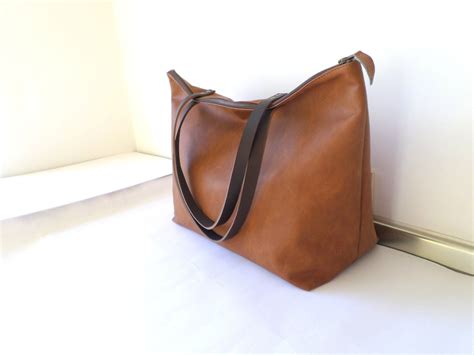 Extra Large Faux Leather Tote Bags