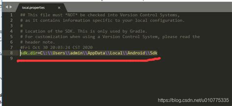 解决“sdk location not found define location with sdk dir in the local