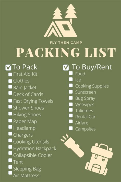 The Ultimate Camping Checklist 33 Essential Items Camping