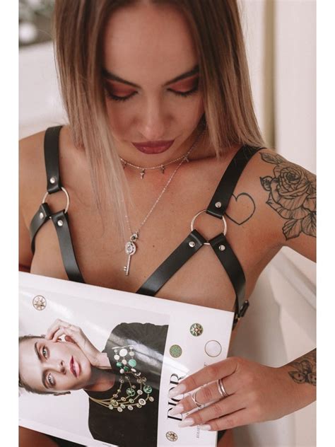 Leather Full Body Harness Lingerie Bdsm Fetish Bralette Harness Sexy