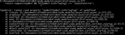 javascript typeerror cannot read property symbol