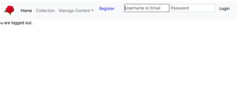 bootstrap navbar logout
