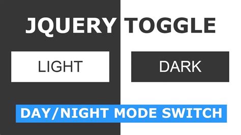 day night mode switch toggle using html css and