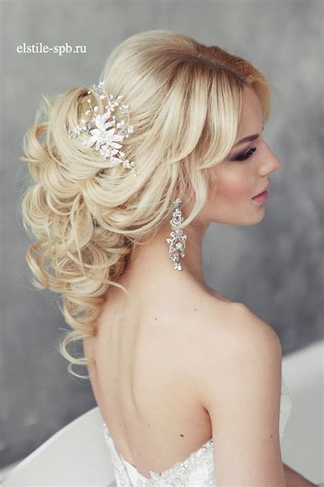 Gallery Long Wavy Wedding Hairstyle With Headpiece Deer Pearl