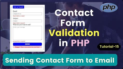 how to validate contact form in php and sending to email php contact