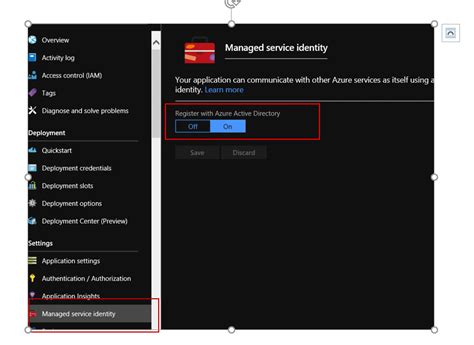 connecting to azure key vault from azure web app