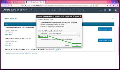 how to install vmrc vmware remote console on linux