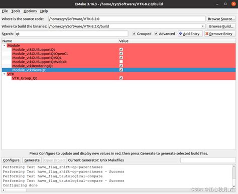 ubuntu20 04下qt5 12 12 vtk8 2 0环境配置、代码测试及问题分析 ubuntu qt 配置vtk nyree芯秋月