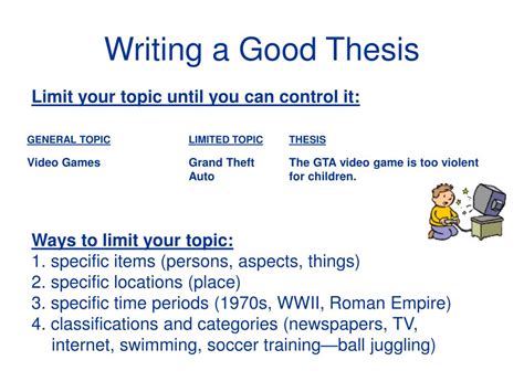 Ppt Writing A Good Thesis Statement Powerpoint Presentation Free