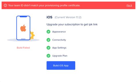 ios build fail error handling improvised app my site