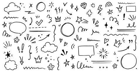 Premium Vector Sketch Underline Emphasis Arrow Shape Set Hand Drawn