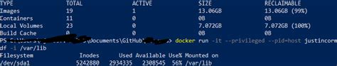 no space left on device · issue 1042 · docker for win