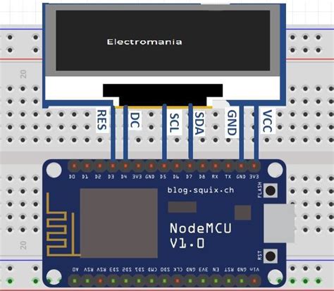 digital thermometer on oled display using esp8266 esp 12e nodemcu and