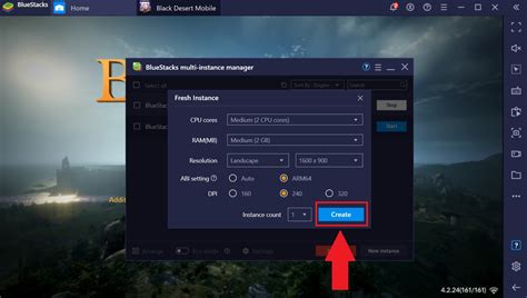 multi instance manager how to select the right android version on