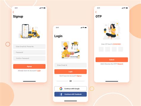 in this food delivery app i have created wireframes first this is