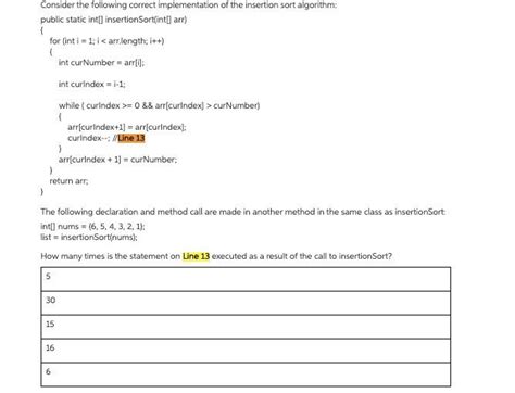 solved consider the following code segment arraylist list