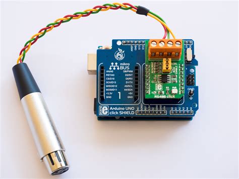 Microcontroller Projects Arduino Dmx Master Using Rs485 Click Board
