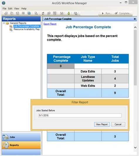 executing reports—arcmap documentation