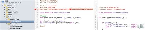 boost xcode include bug not found in header file but in cxx