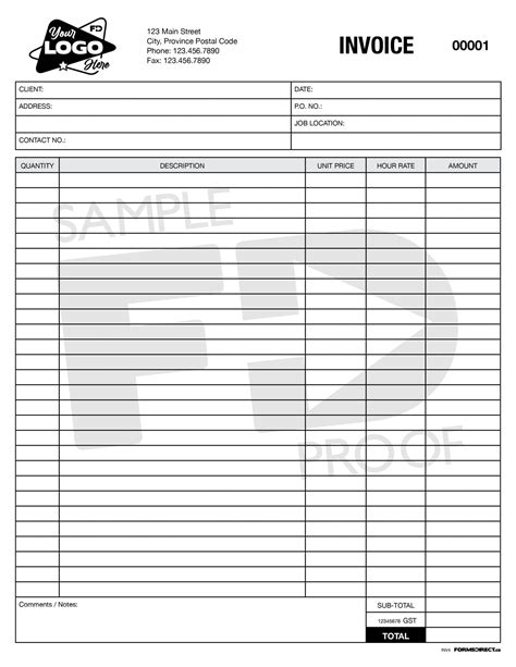 Towing Invoice Tow1 Custom Form Template Forms Direct
