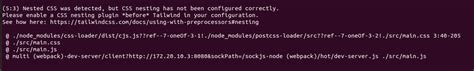 vuejs3 css nesting has not been configured correctly error after